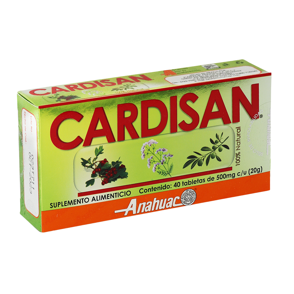 Cardisan Food Supplement 40 tabs. Anahuac | NatuZem